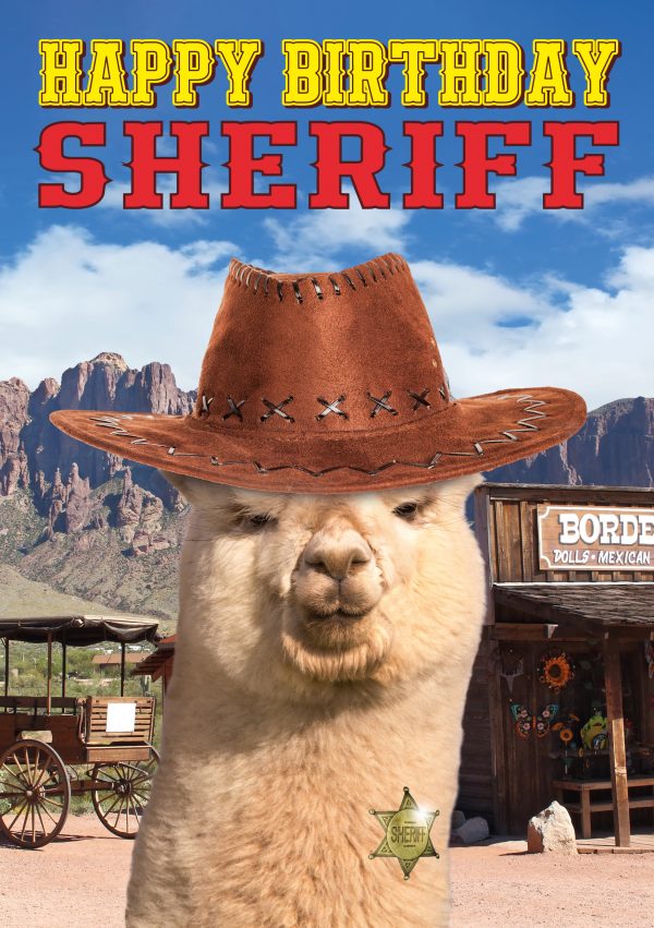 Kaart A5 Birthday Sheriff (v) - Plenty Gifts